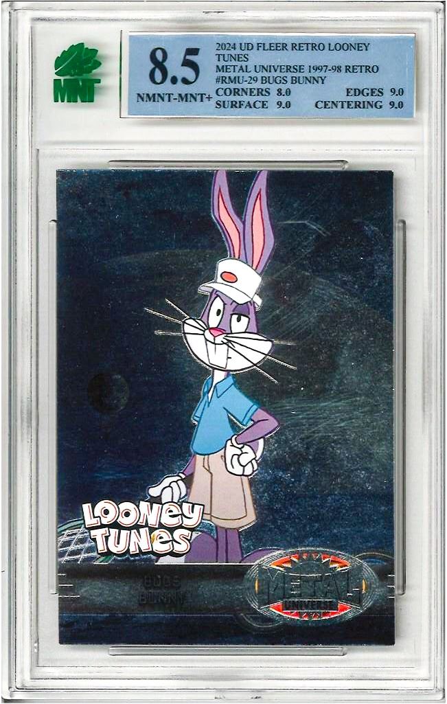 MR - Bugs Bunny 2024 UD Fleer Looney Tunes Retro Metal Universe #29 ...