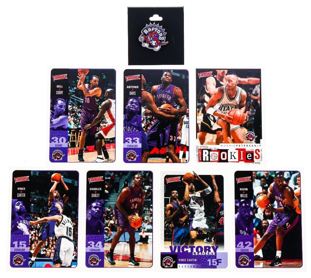 Vintage "RAPTORS" Card Set - Vince Carter - Mo Peterson Rookie ...