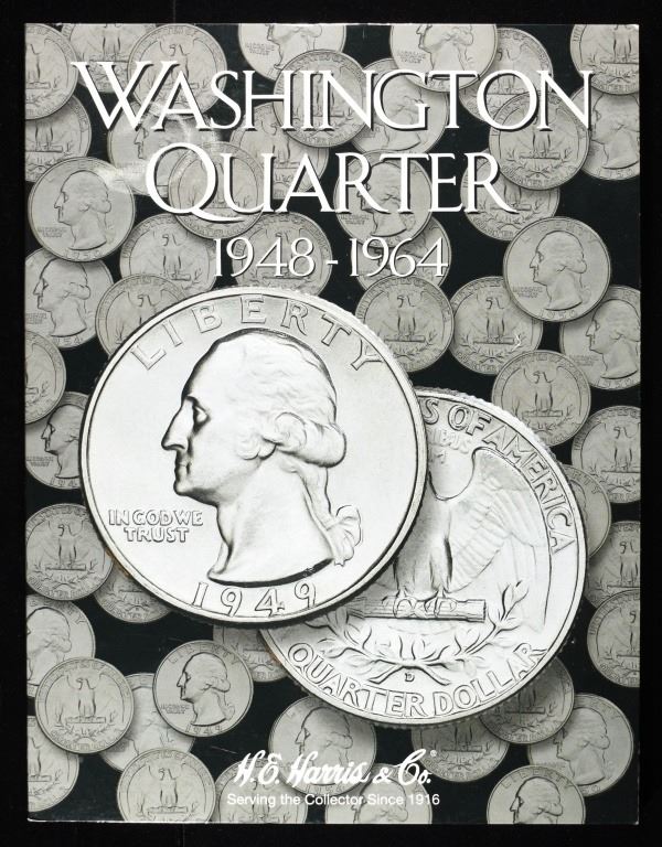 COMPLETE WASHINGTON 25C 1948-1964 H.E.HARRIS ALBUM