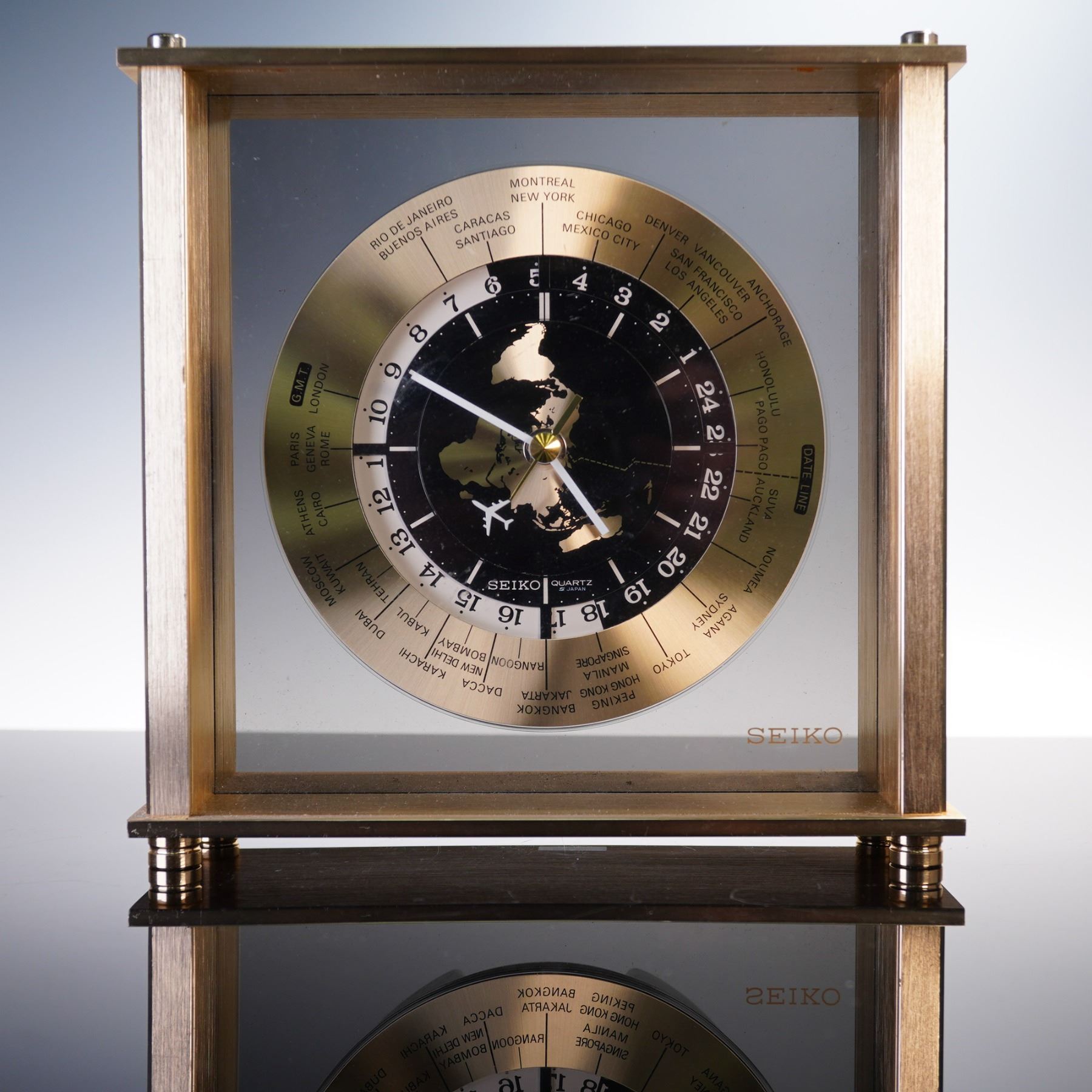Seiko World Time Quartz Desk Clock