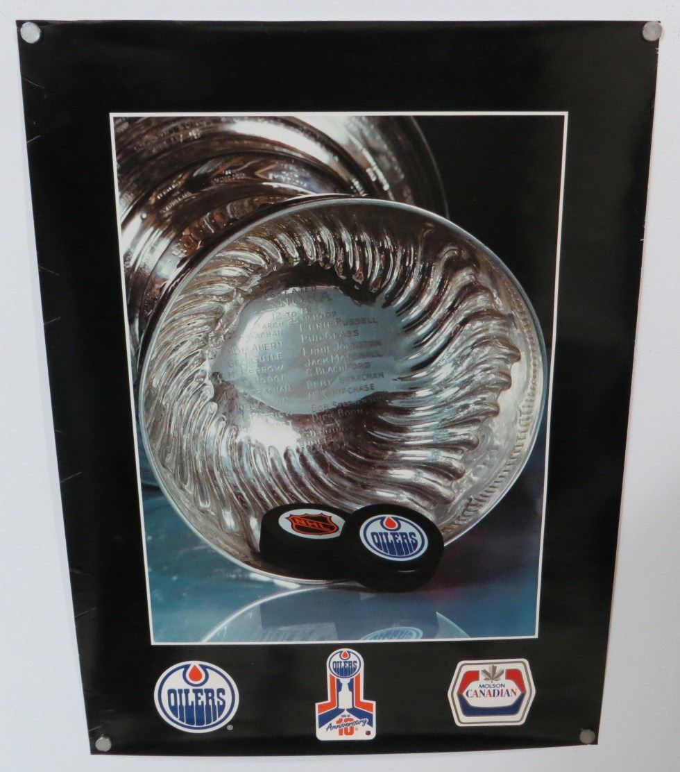 Edmonton Oilers 10th Anniversary Molson Canadian Poster 18" x 24"