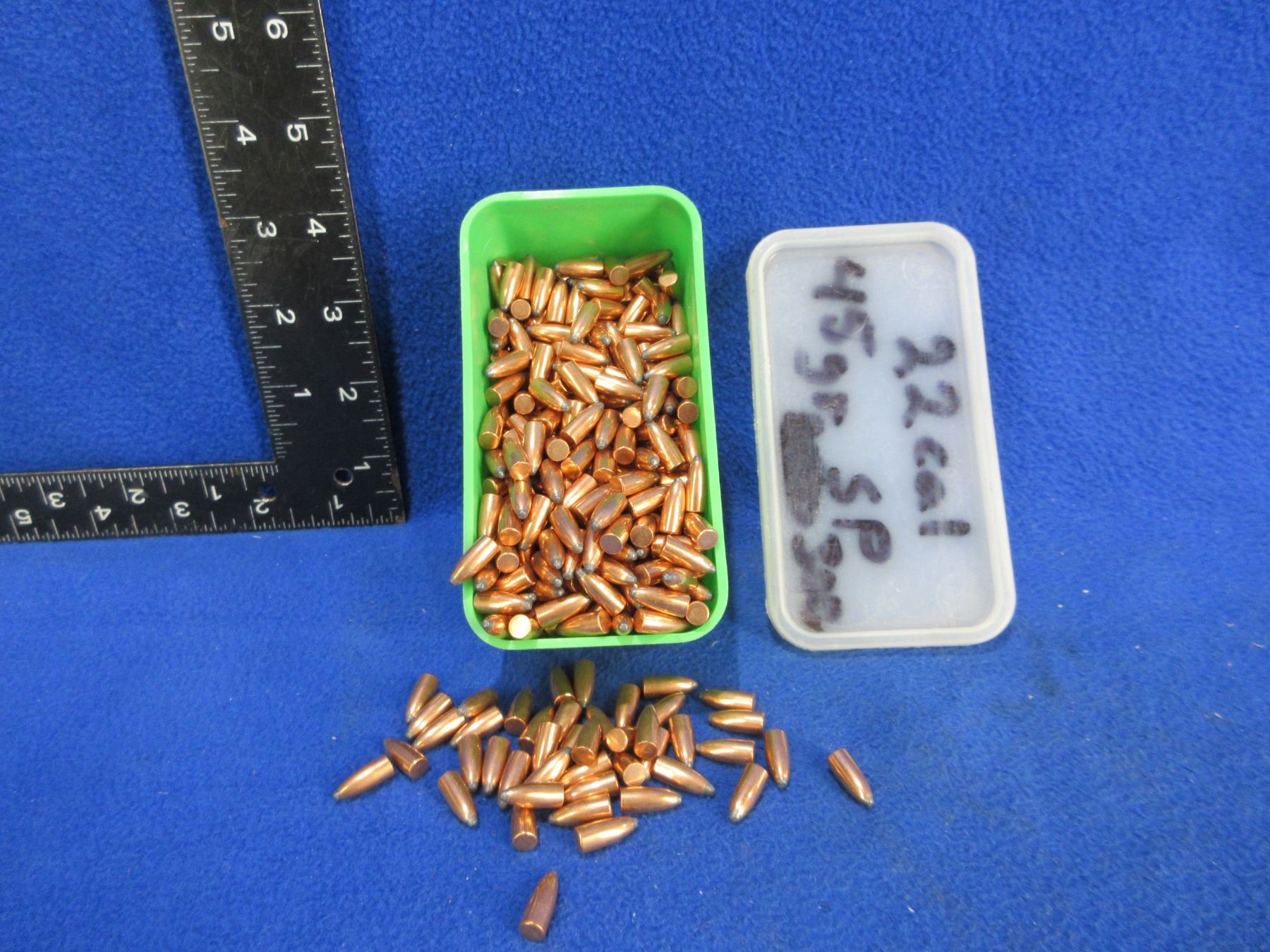 22 Cal. .224" 45gr SP Bullets - Tub of Approx. 470