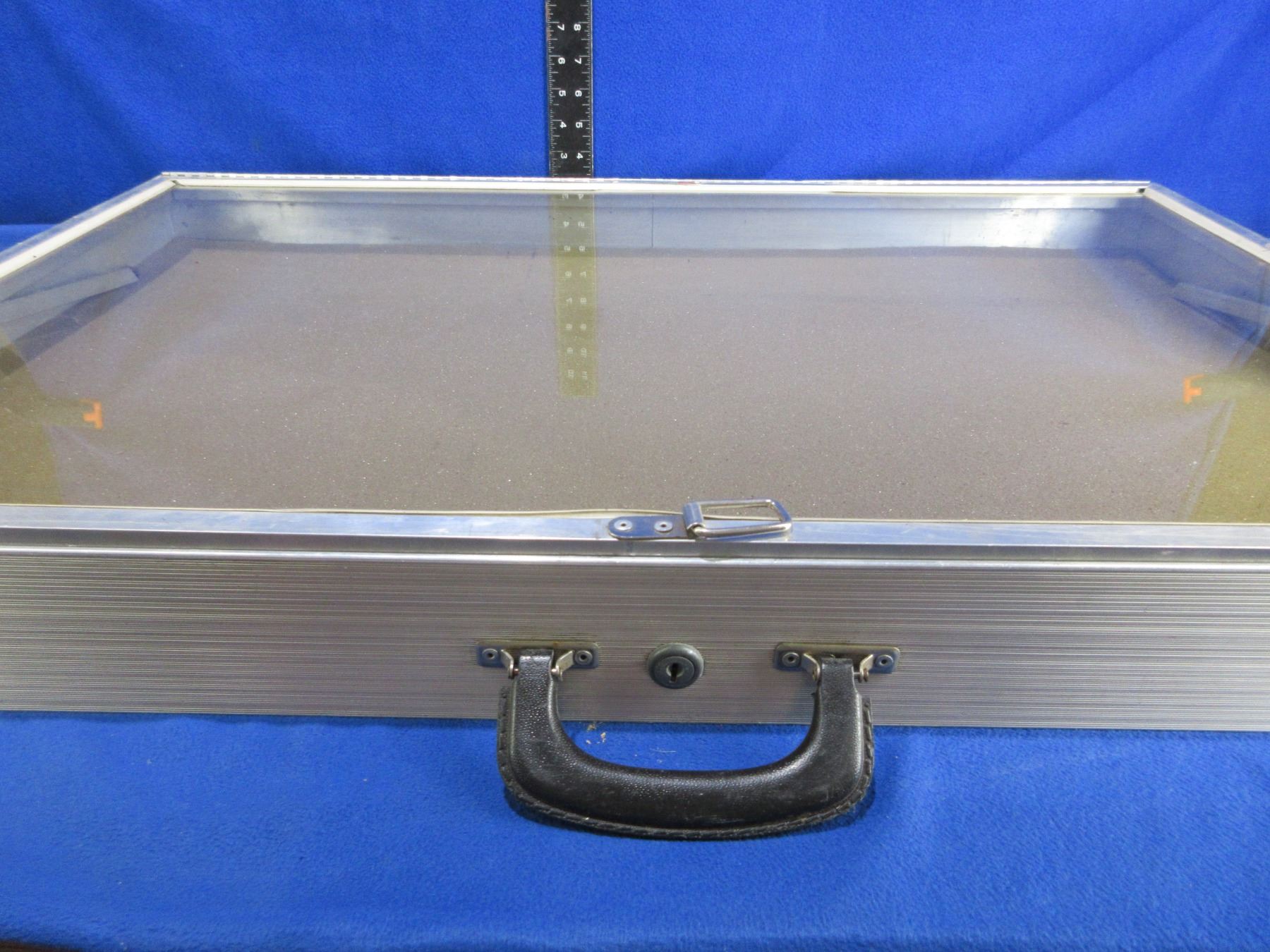Aluminum Display Case with Tempered Glass - 34" x 22" x 3 1/8" - PICK ...