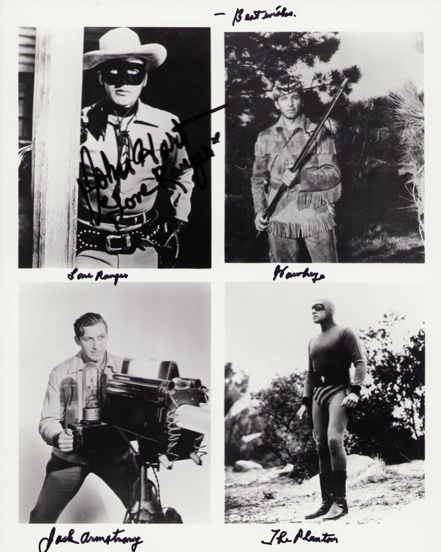 John Hart signed photo Lone Ranger