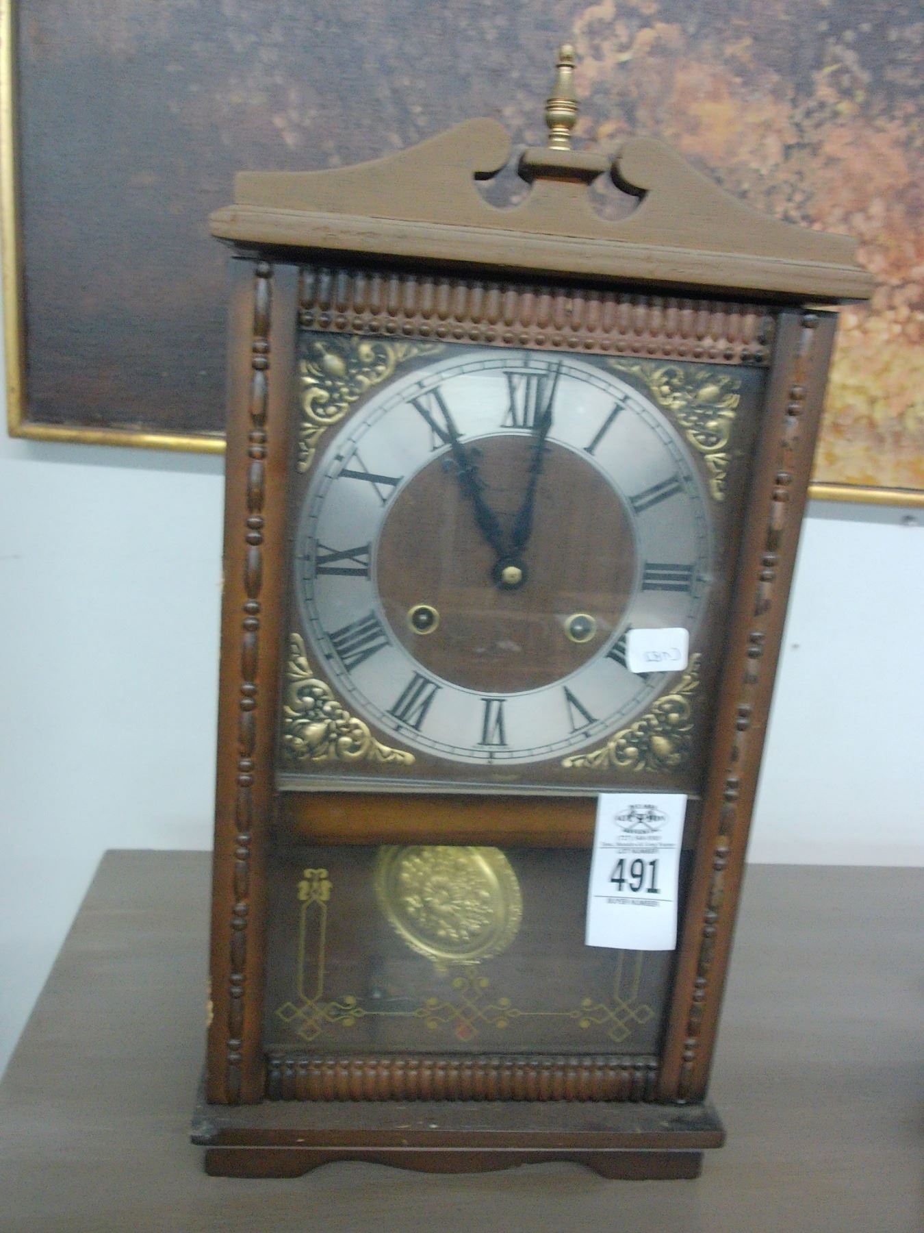 Vintage Pendulum Mantle Clock