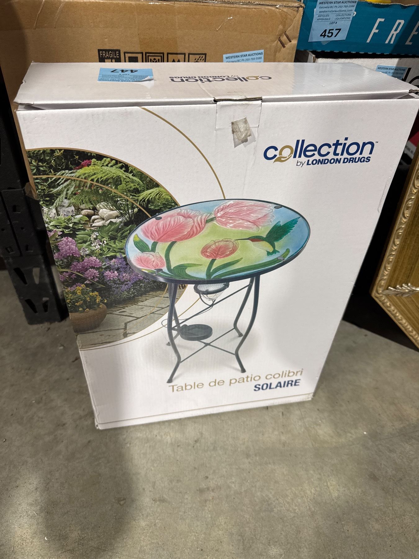 New hummingbird patio table, solar