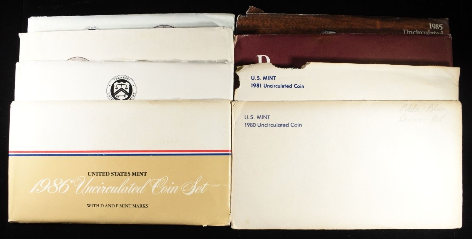 COMPLETE DECADE MINT SETS 1980S