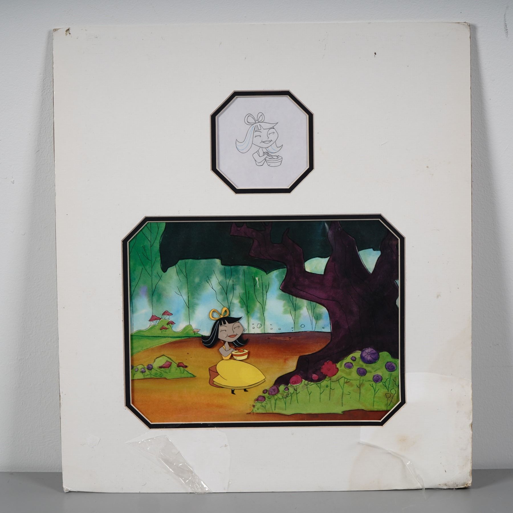 Mother Goose Animation Cel & Original Drawing, HBO Production