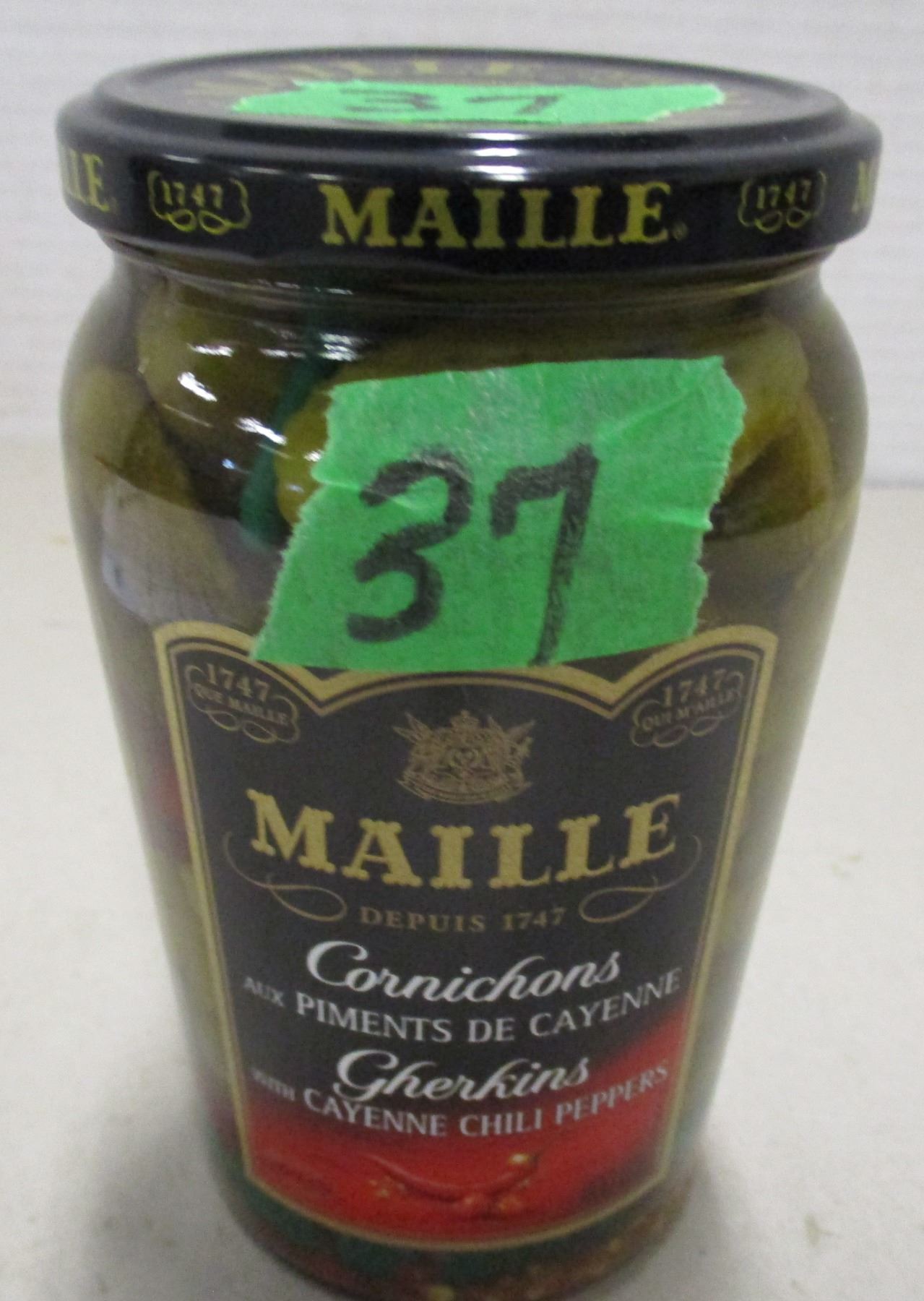 FREIGHT DAMAGE (AS IS): MAILLE GERKINS WITH CAYENNE CHILI PEPPERS (400 ...