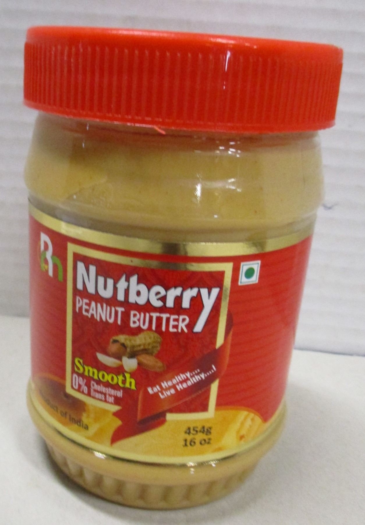 FREIGHT DAMAGE (AS IS): NUTBERRY PEANUT BUTTER (NO ADDED SUGAR) (454G ...