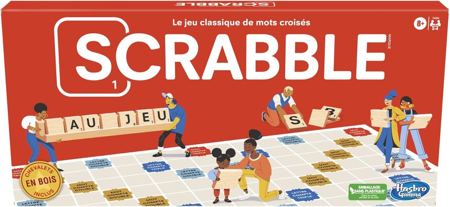 Scrabble Board Game Classic Word Game For Kids Ages 8 And Up Fun Family ...