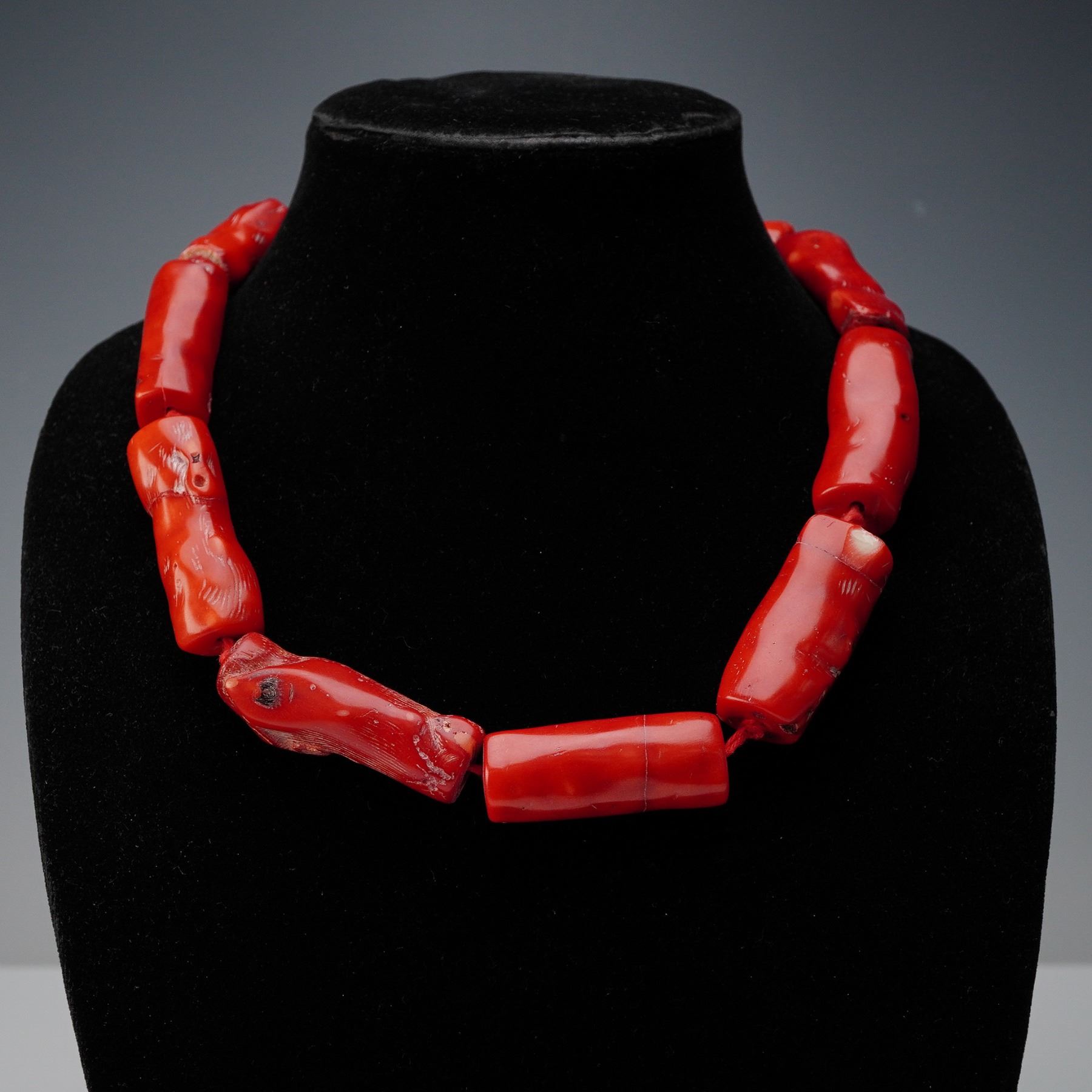 Rebecca Collins Coral and Sterling Silver Necklace