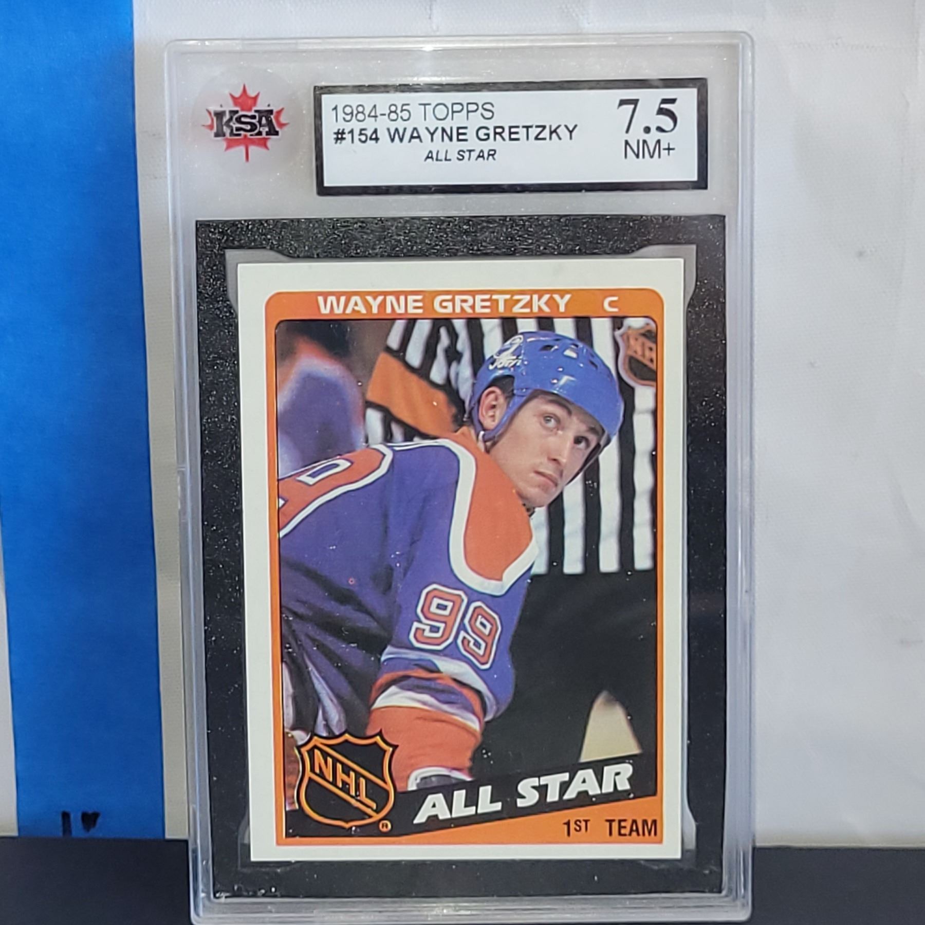 1984-85 Topps #154 Wayne Gretzky All Star - Graded 7.5