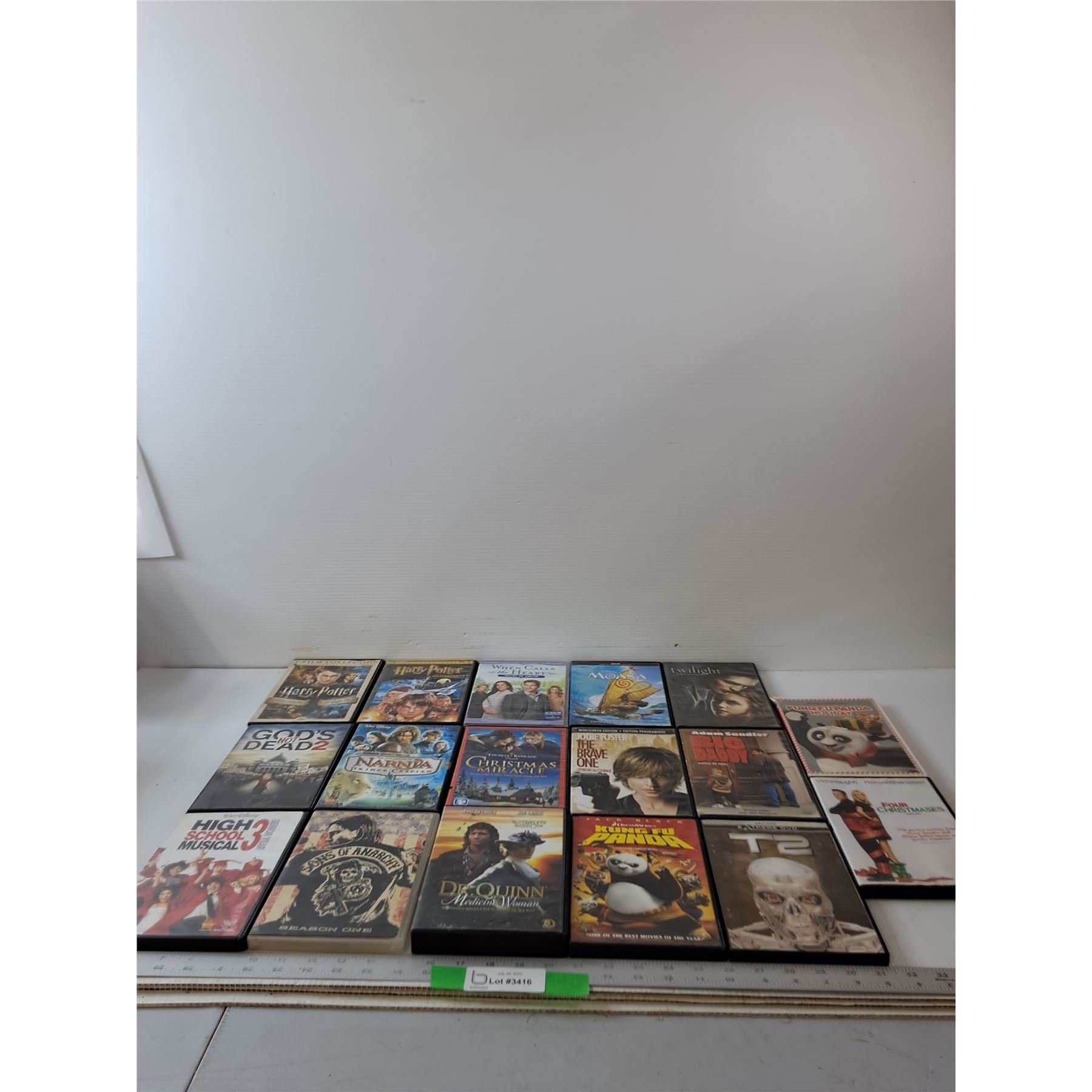 (17) DVDs - Big Daddy, Moana, Narnia, Harry Potter - Bodnarus Auctioneering