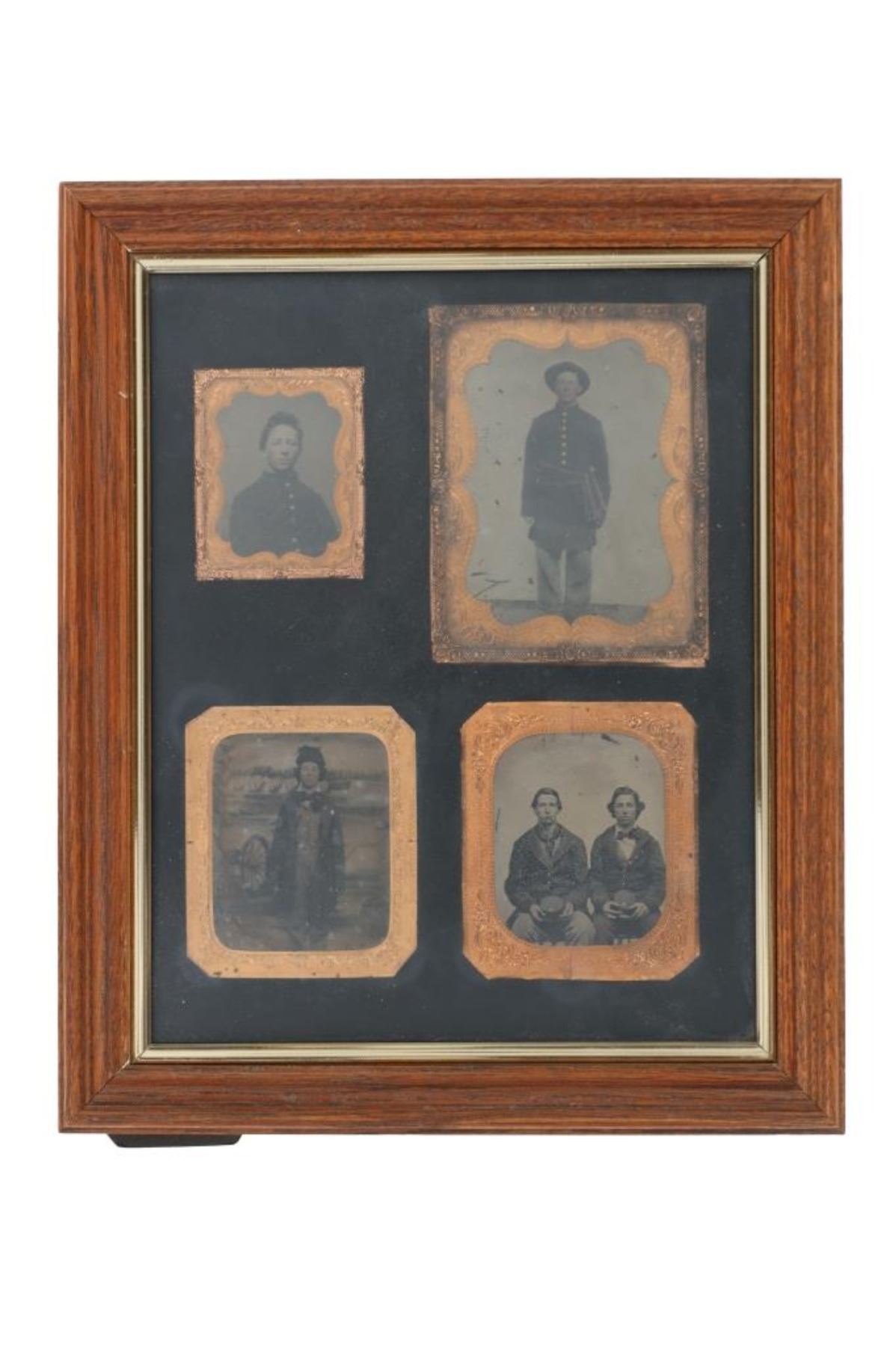 Civil War Soldier & Citizen Tintype Museum Display