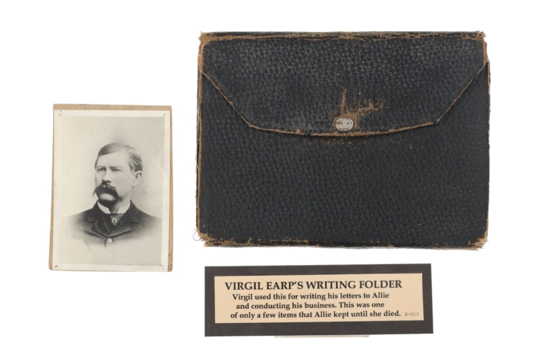 Tombstone, A.T Virgil Earp Personal Writing Folder