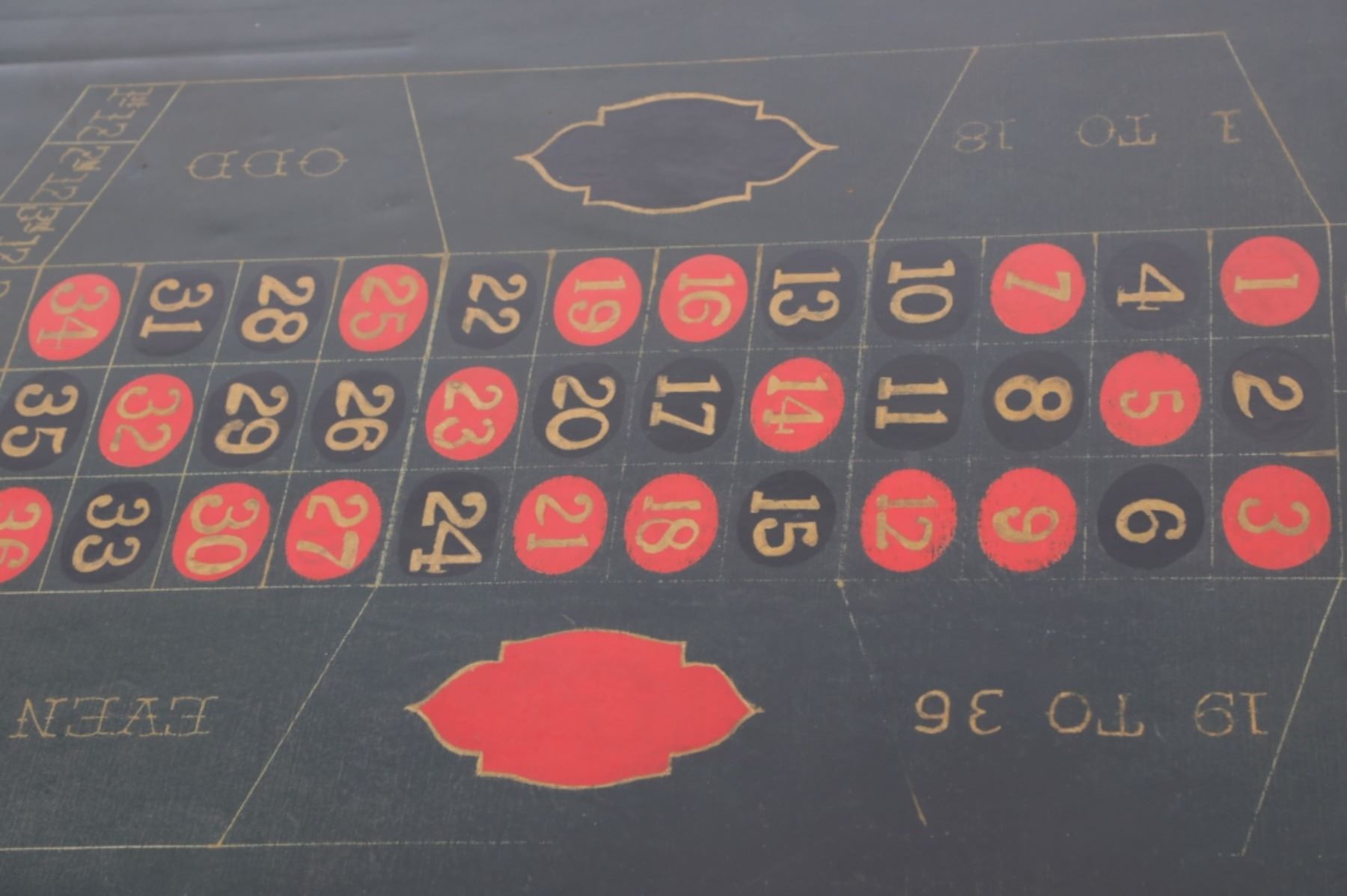 C. 1880 Crystal Palace Tombstone Roulette Table