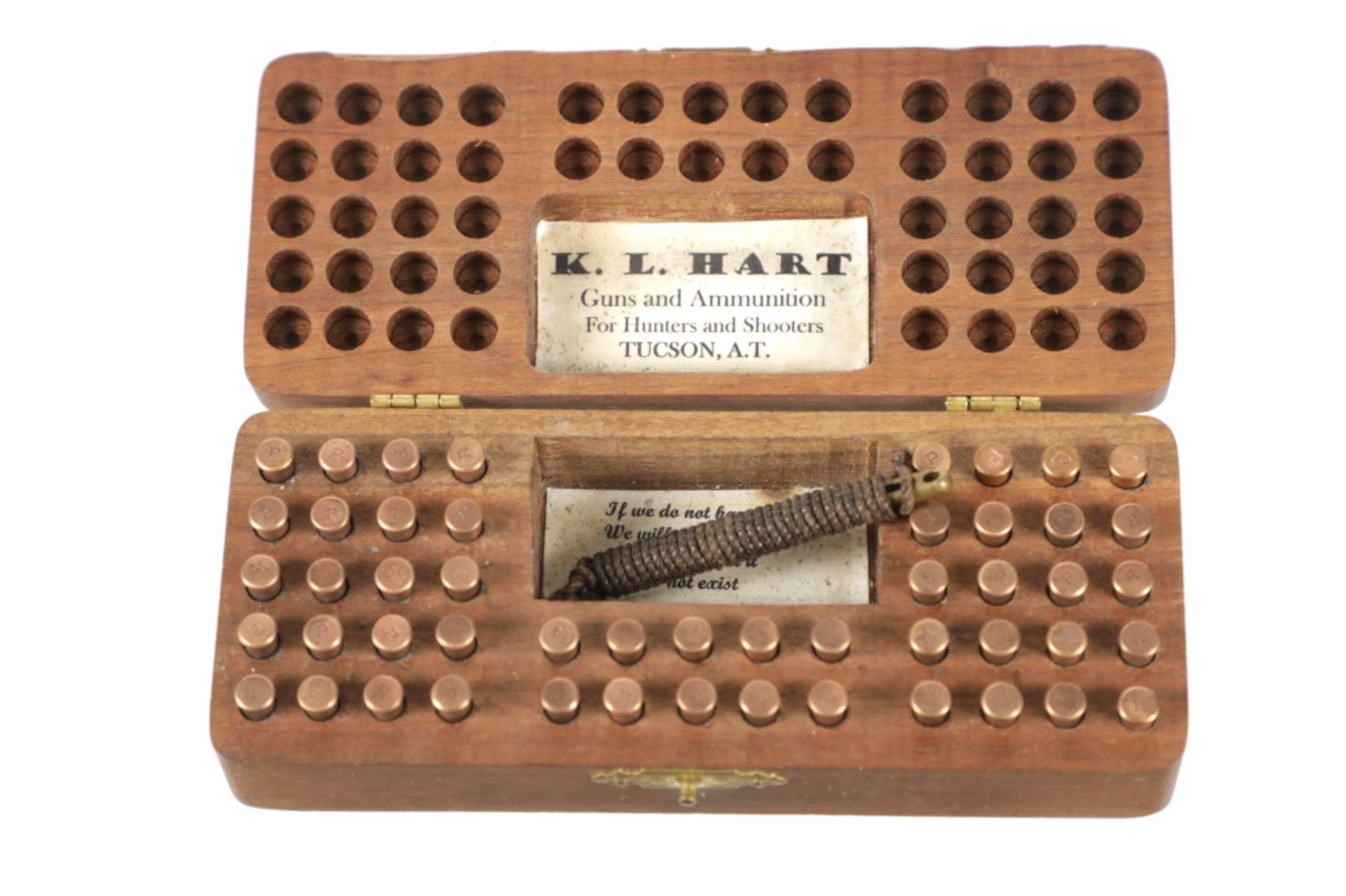 K. L. Hart .22 Rimfire Ammo Boxes, Cleaning Kit