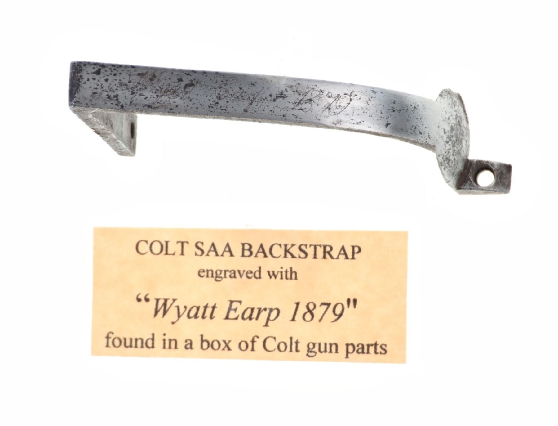 "Wyatt Earp 1879" Engraved Colt SAA Backstrap