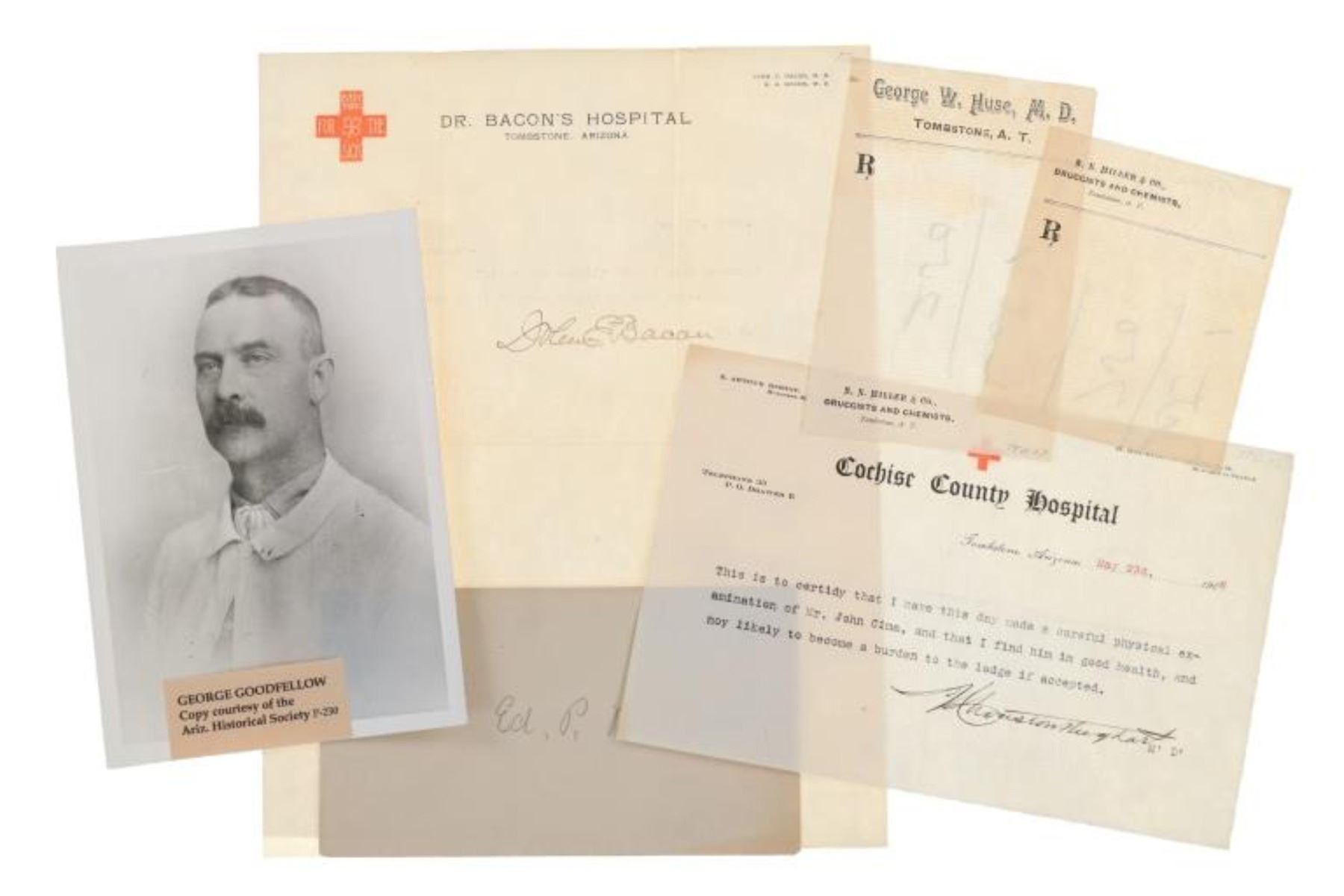 Dr. Goodfellow & Tombstone Hospital Ephemera