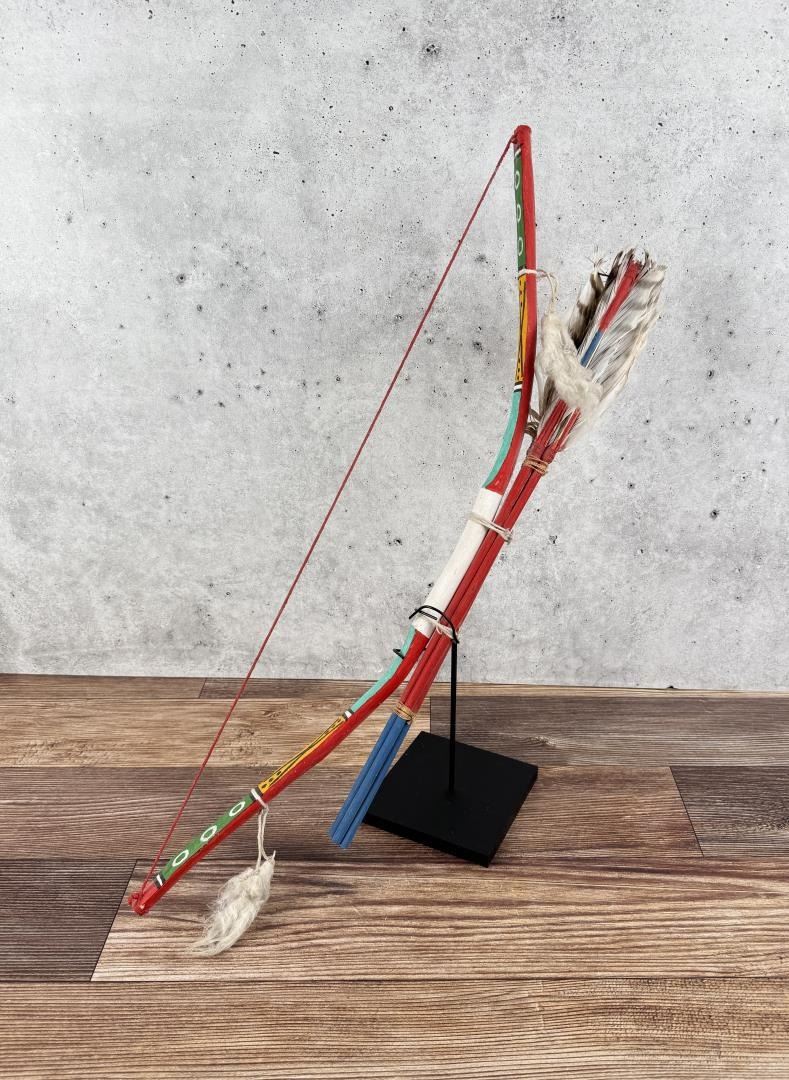 Hopi Pueblo Polychrome Painted Bow