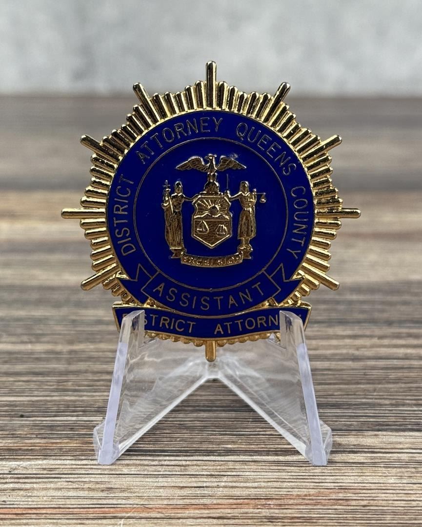 Queens New York Assistant District Attorney Badge
