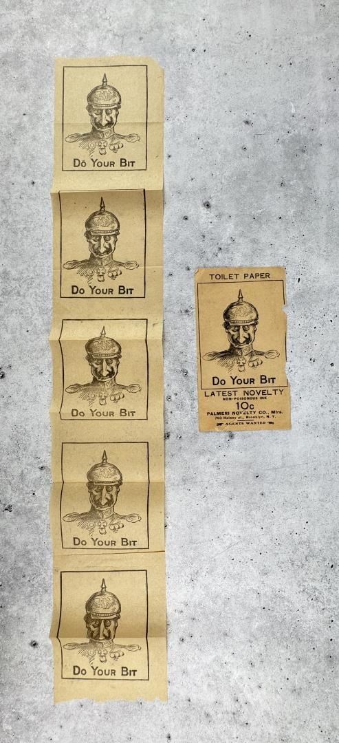 WW1 WWI Propaganda Toilet Paper