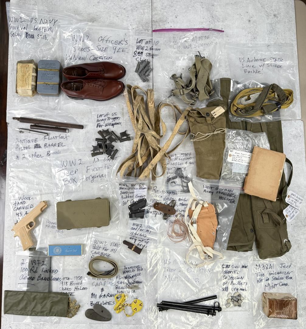 Collection of Various Military Items
