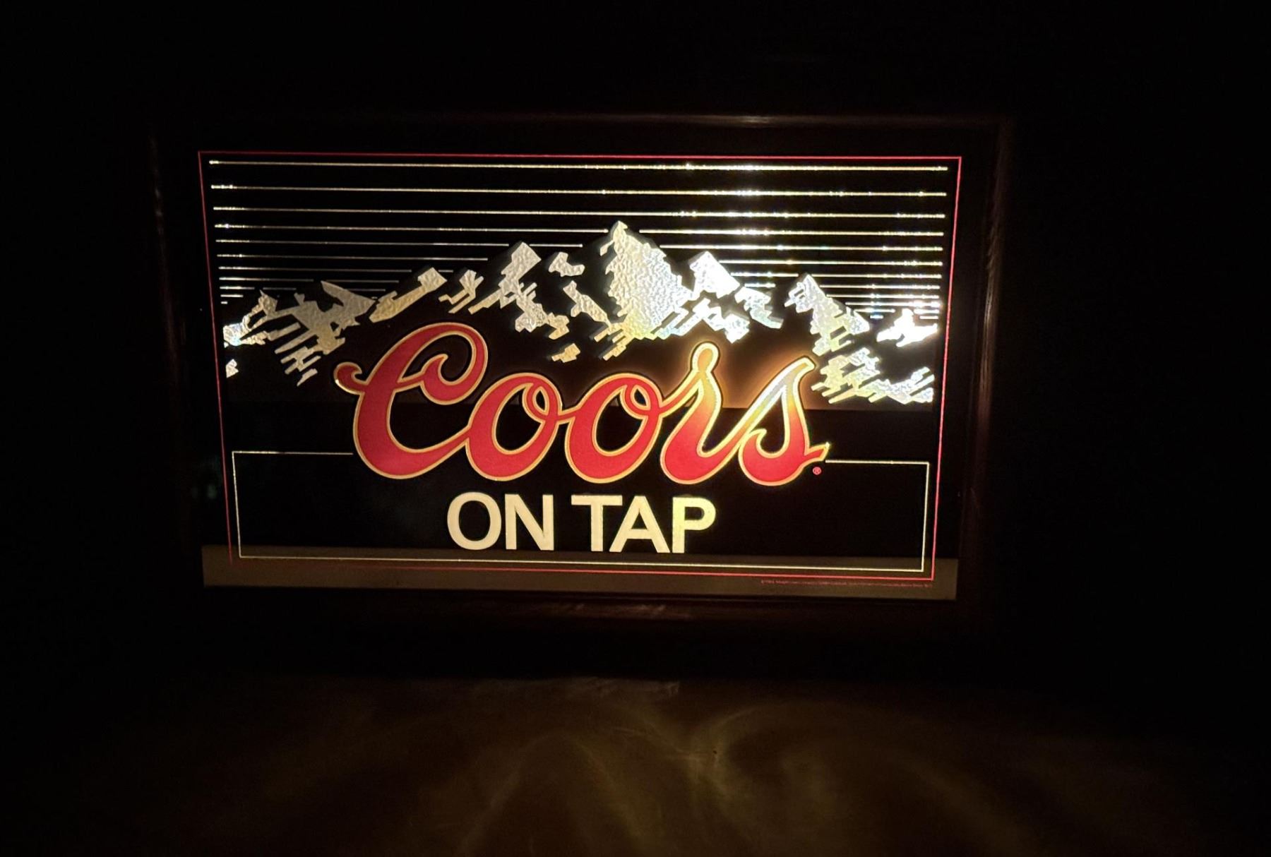 Coors Beer Lighted Sign