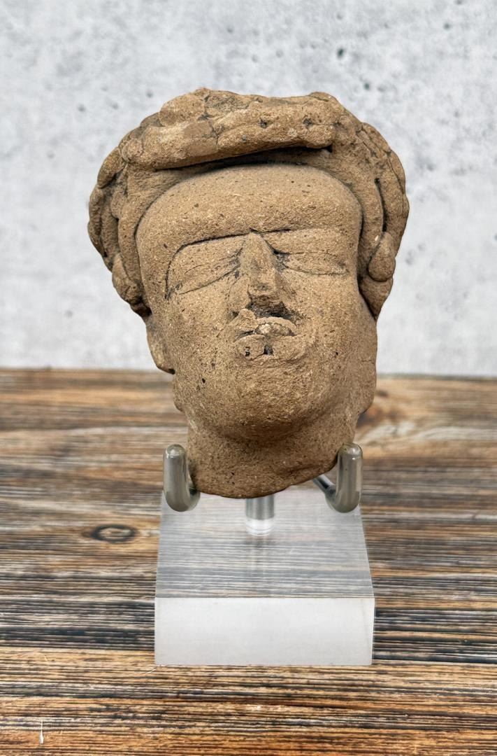 Ancient Mayan Terracotta Effigy Head