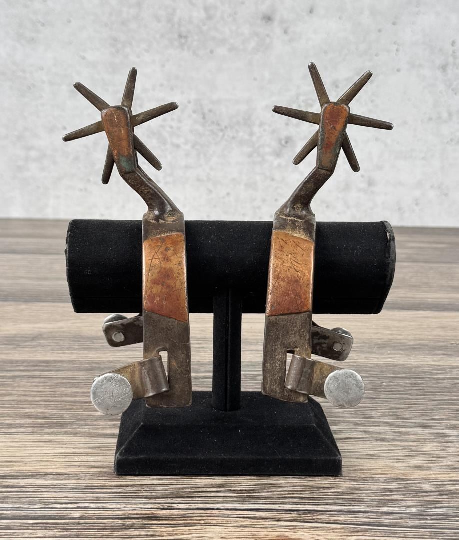 Jess Hodge Copper Overlay Cowboy Spurs