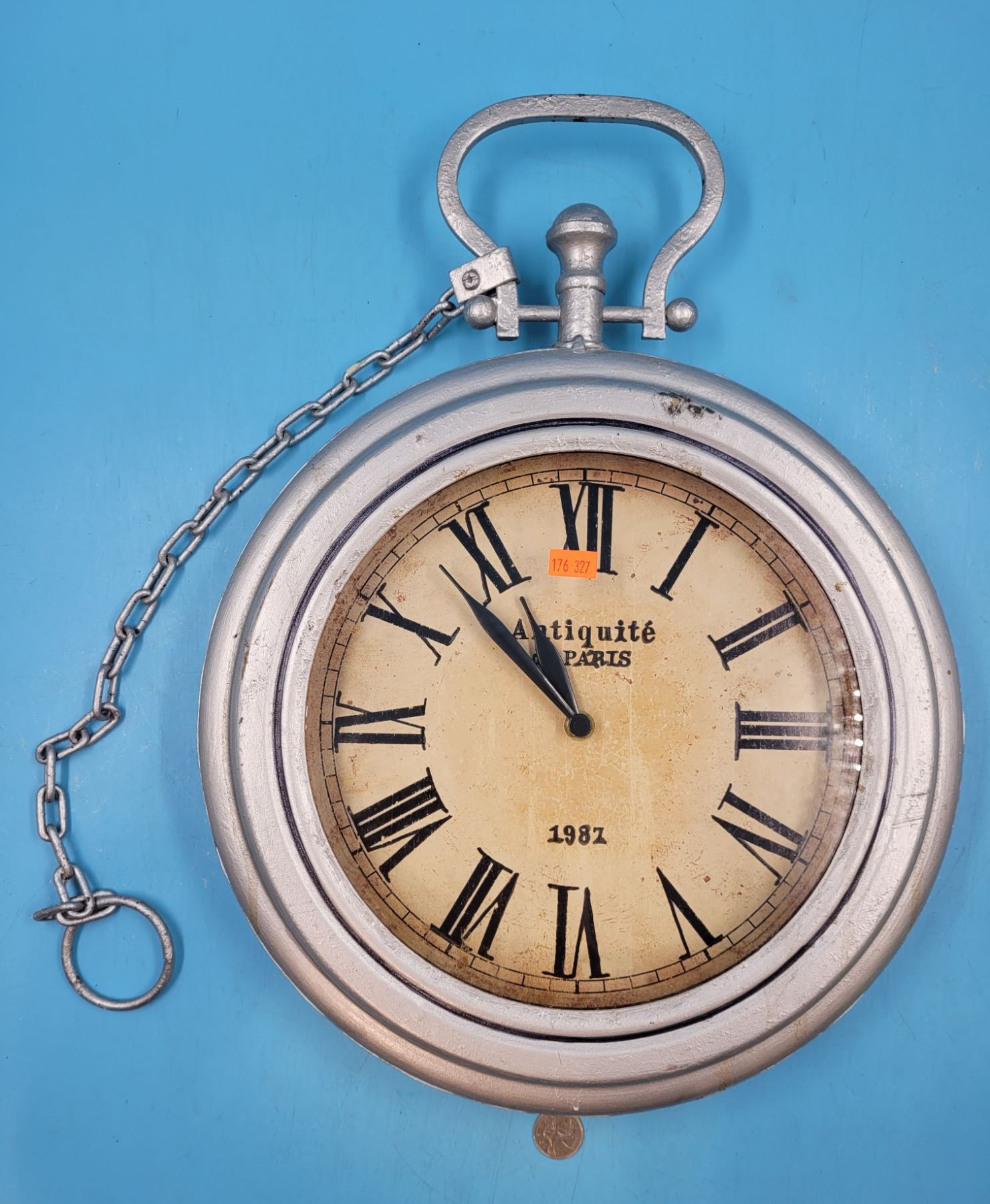 Antiquite Paris Pocket Watch-Style Wall Clock