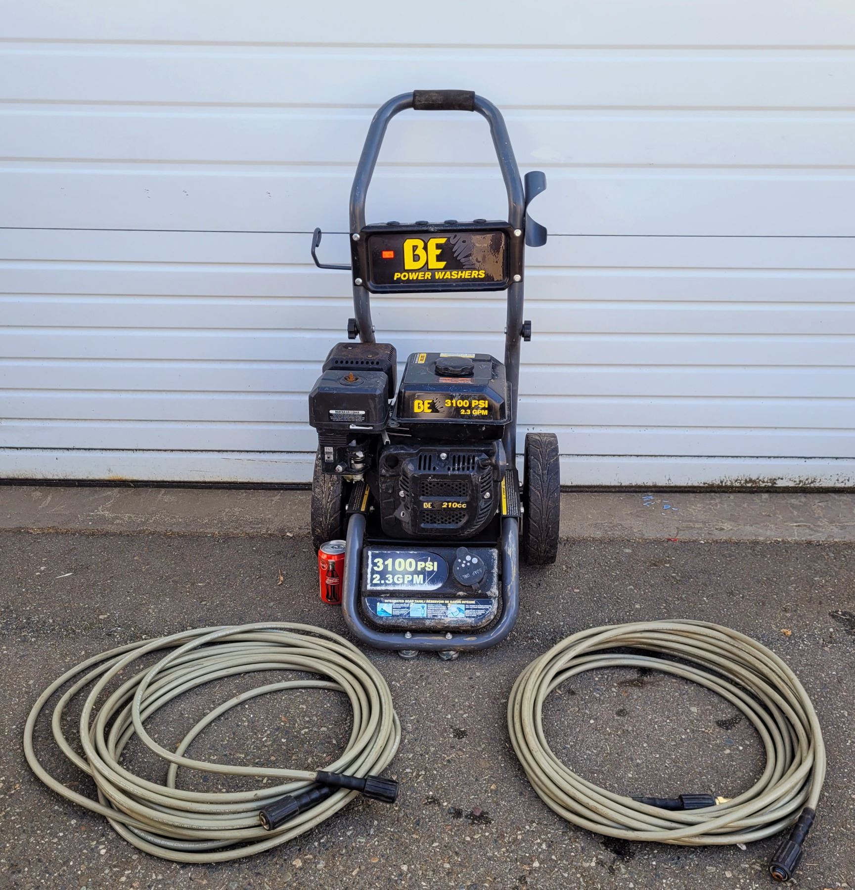 BE Power Washers 3100PSI Pressure Washer w/ Hoses