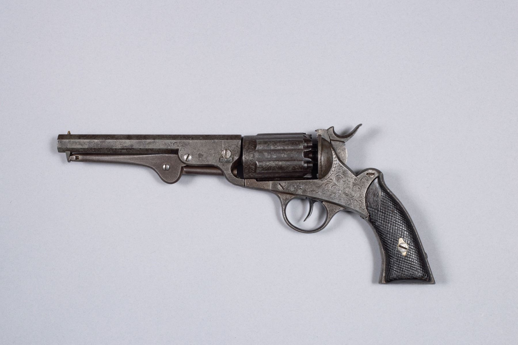 RARE Walch Civil War era 12-shot Walch factory engraved revolver, SN 2