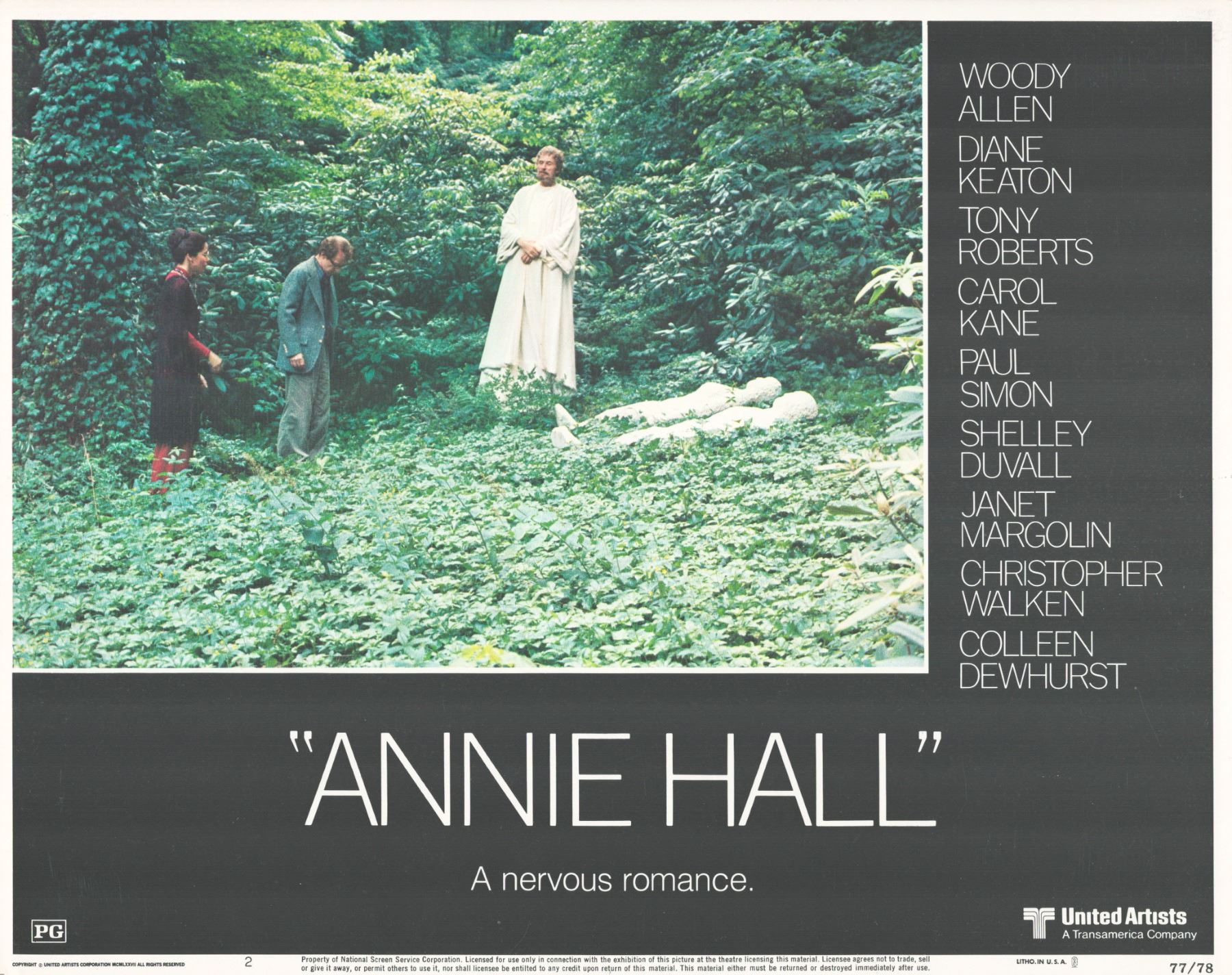 Annie Hall 1977 original vintage lobby card