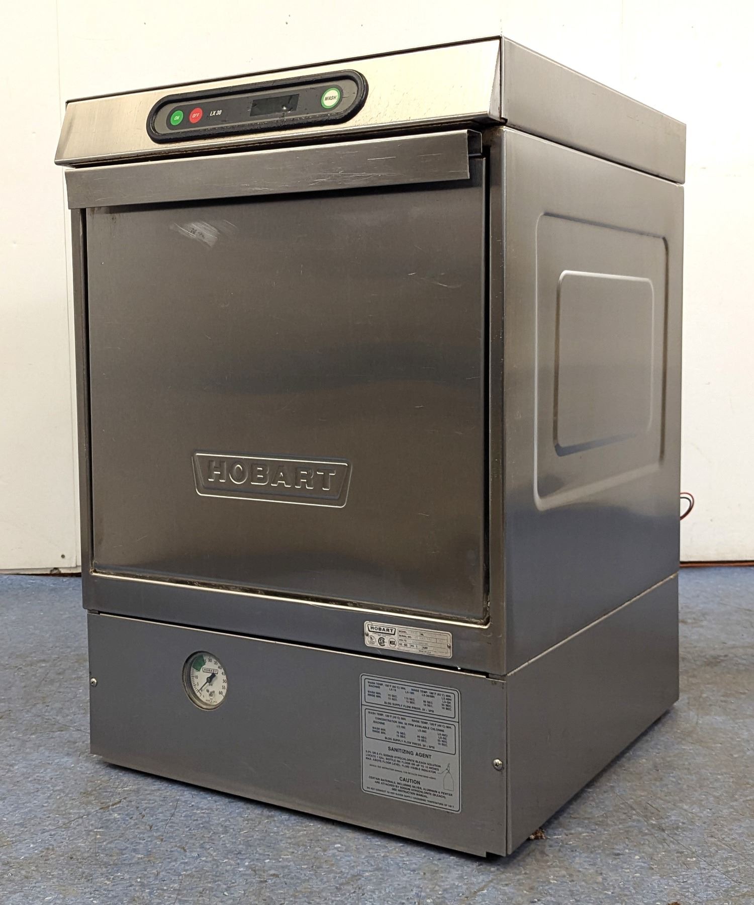 Hobart LX30H High-Speed Undercounter Dishwasher| 542/R4F