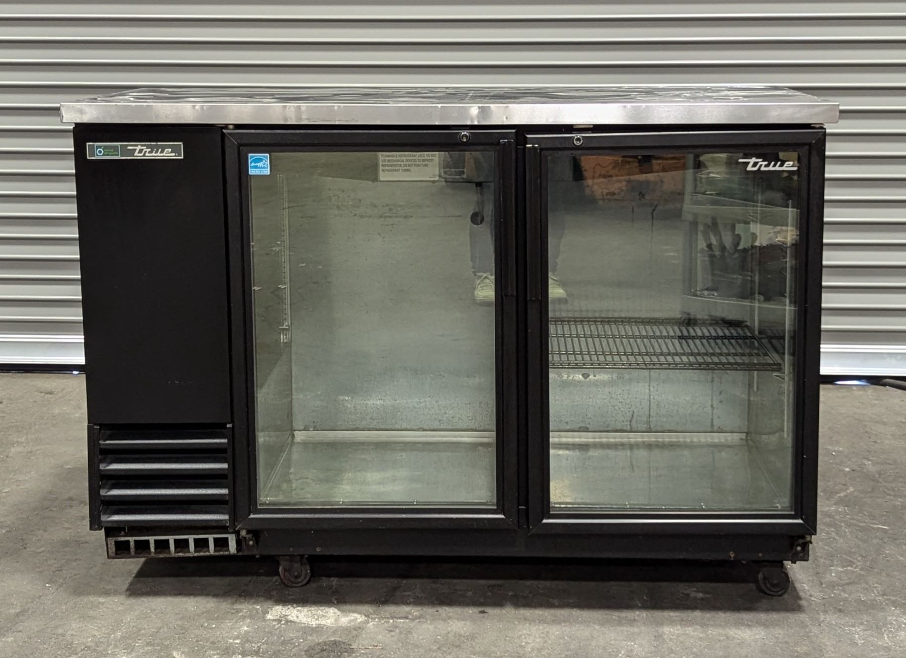 True TBB-2G-HC-LD 59" Double Glass Door Back Bar Cooler | 4063/R1