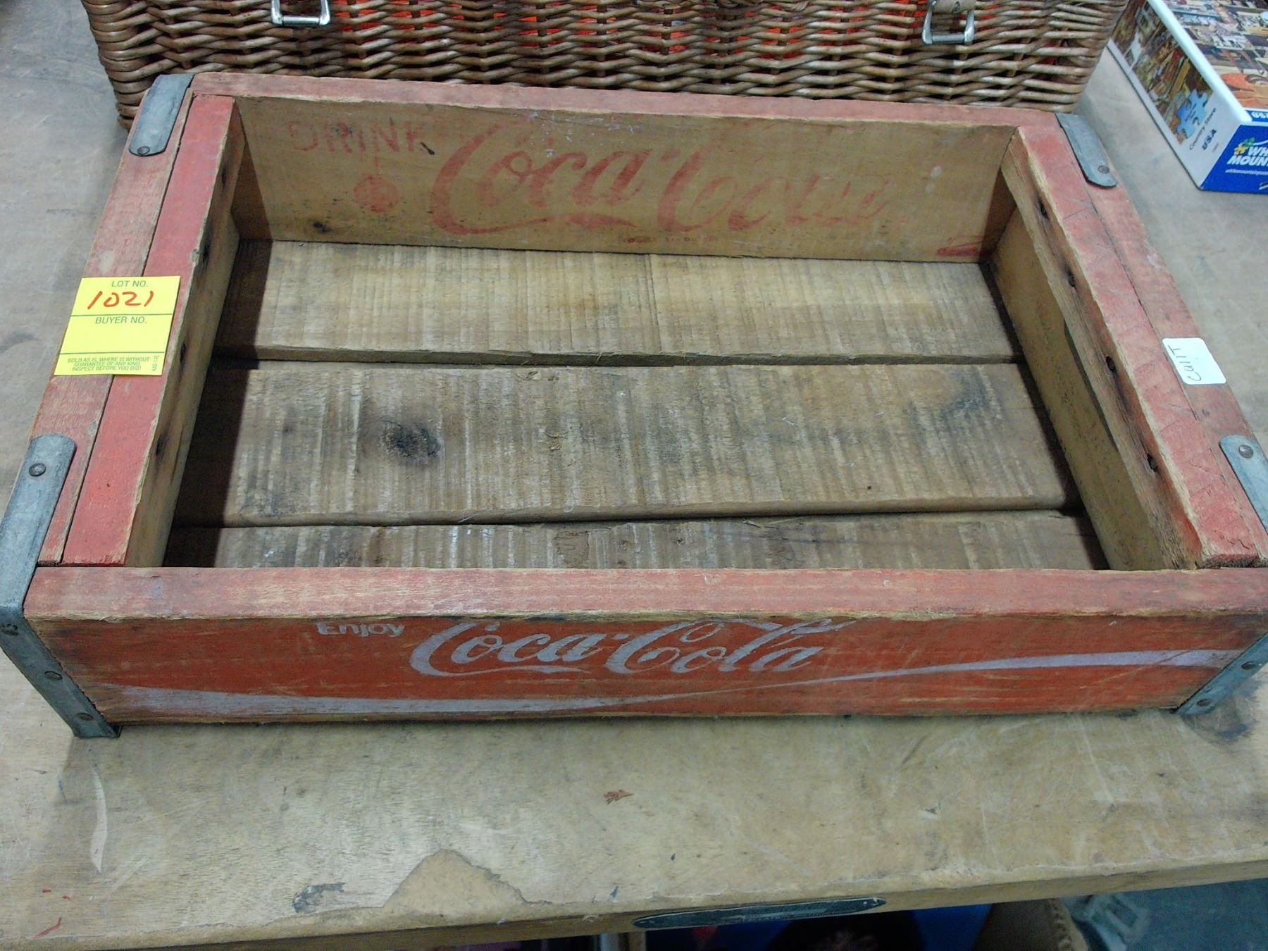 Vintage Coca Cola Wooden Bottle Tray