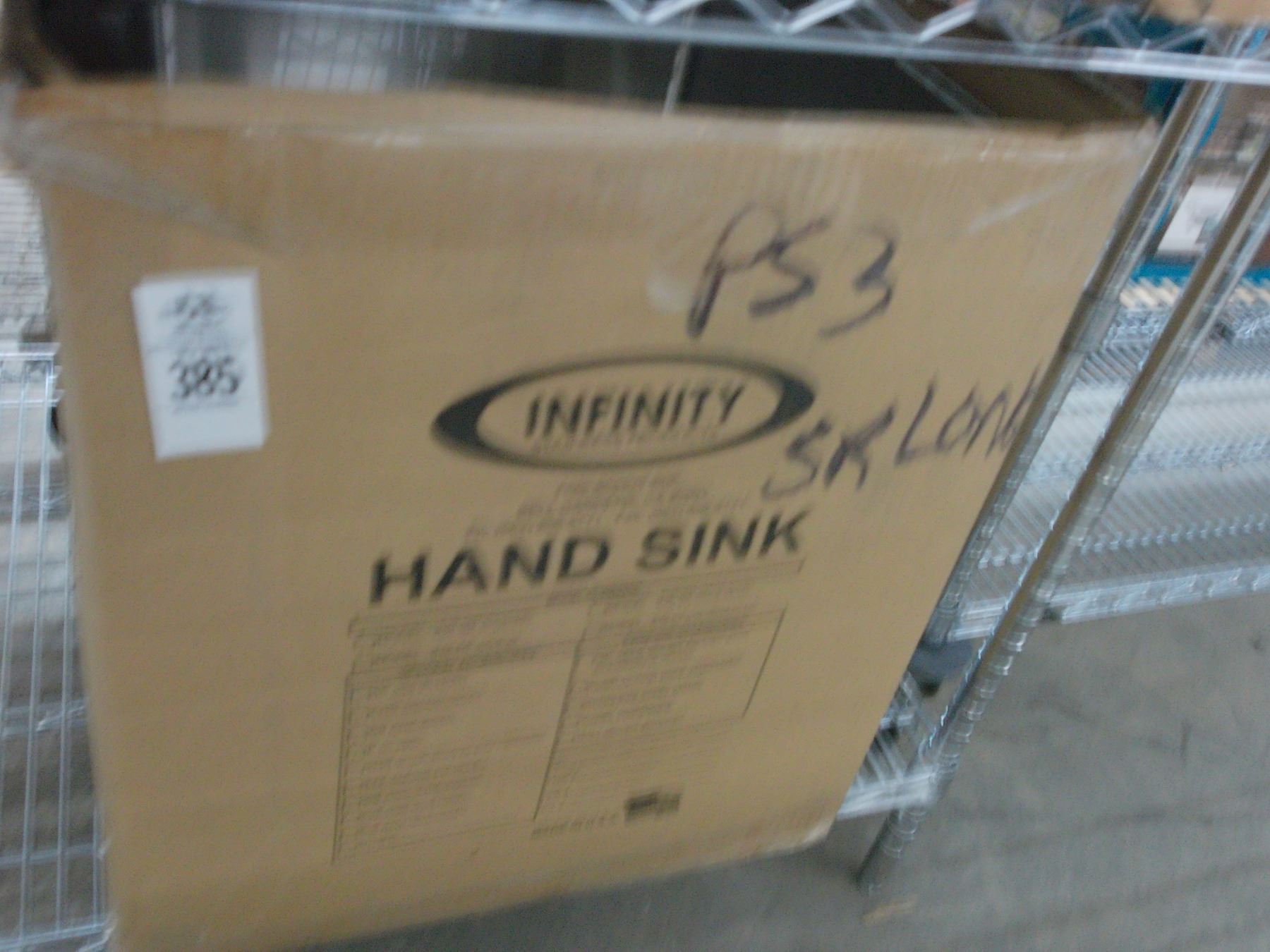 New Infinite Hand Sink w/3 Side Surround