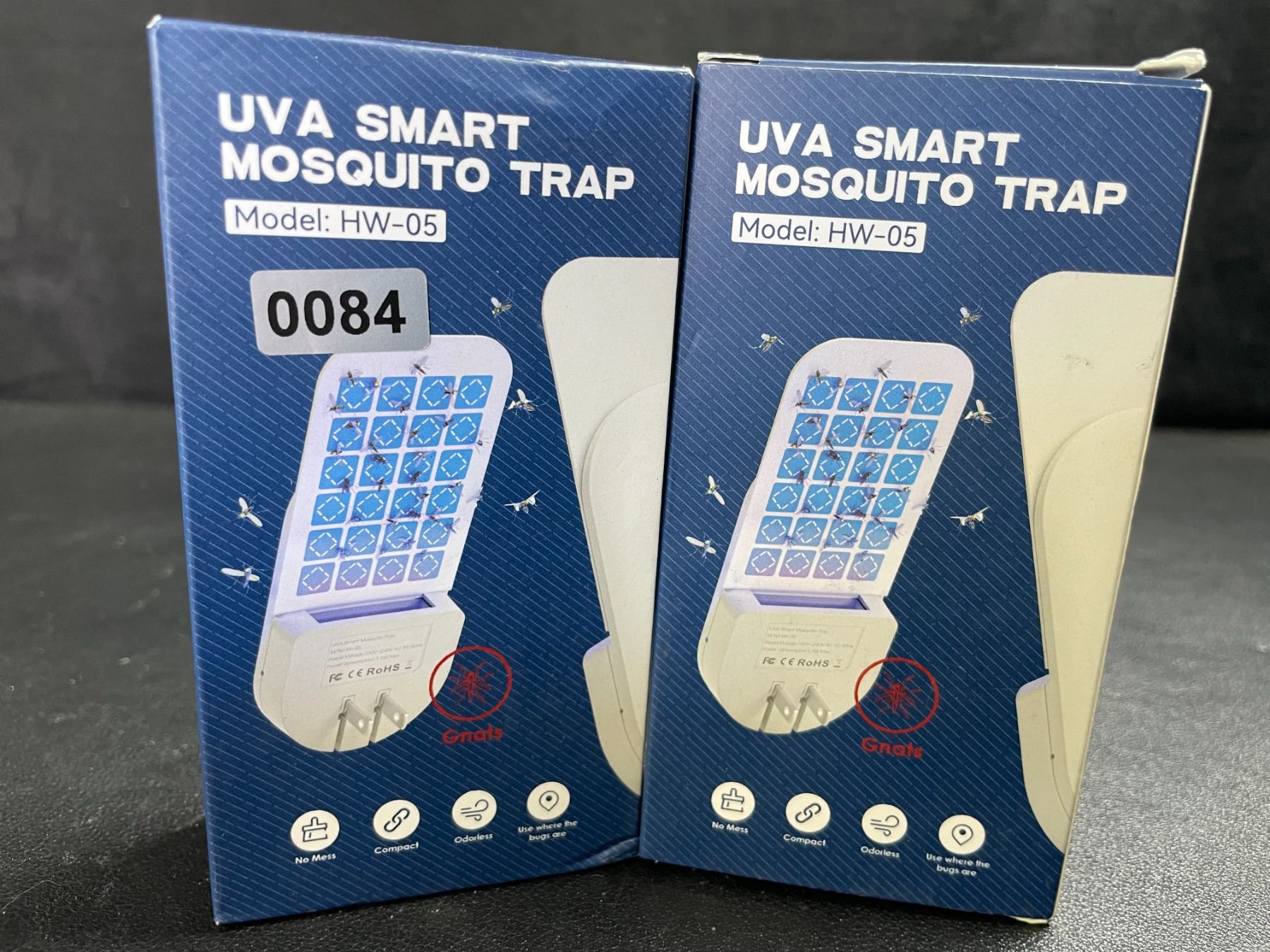 2 UV Smart Mosquito Traps/Bug Zappers (Wall Outlet Plug-In Design ...