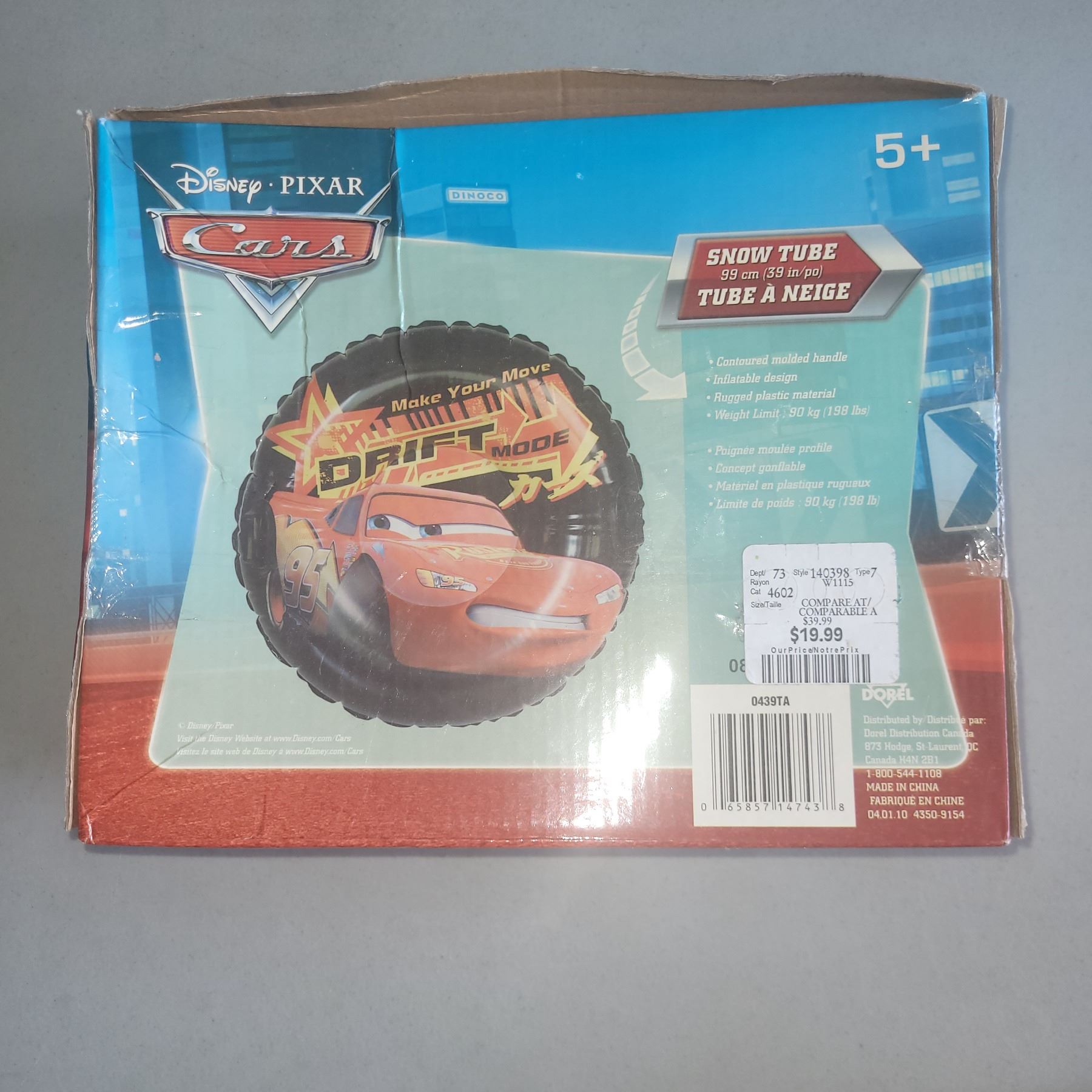 Disney Pixar Cars Snow Tube