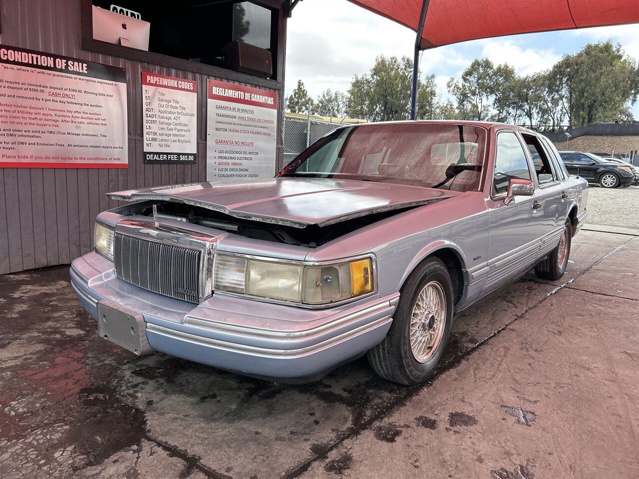 1991 LINCOLN TOWN CAR