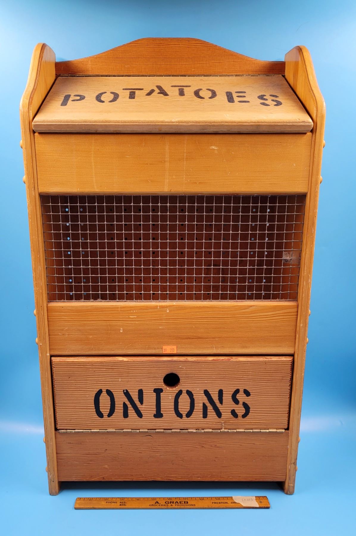 VTG Rustic Pine Potato & Onion Box
