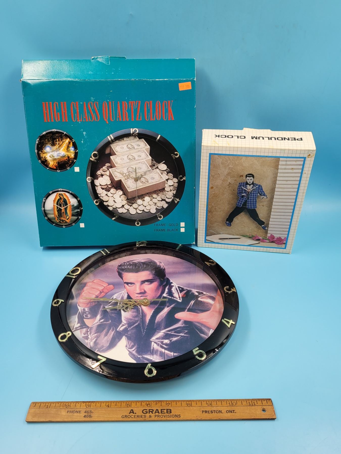 Elvis Presley Pendulum Clock & High Class Quartz Clock