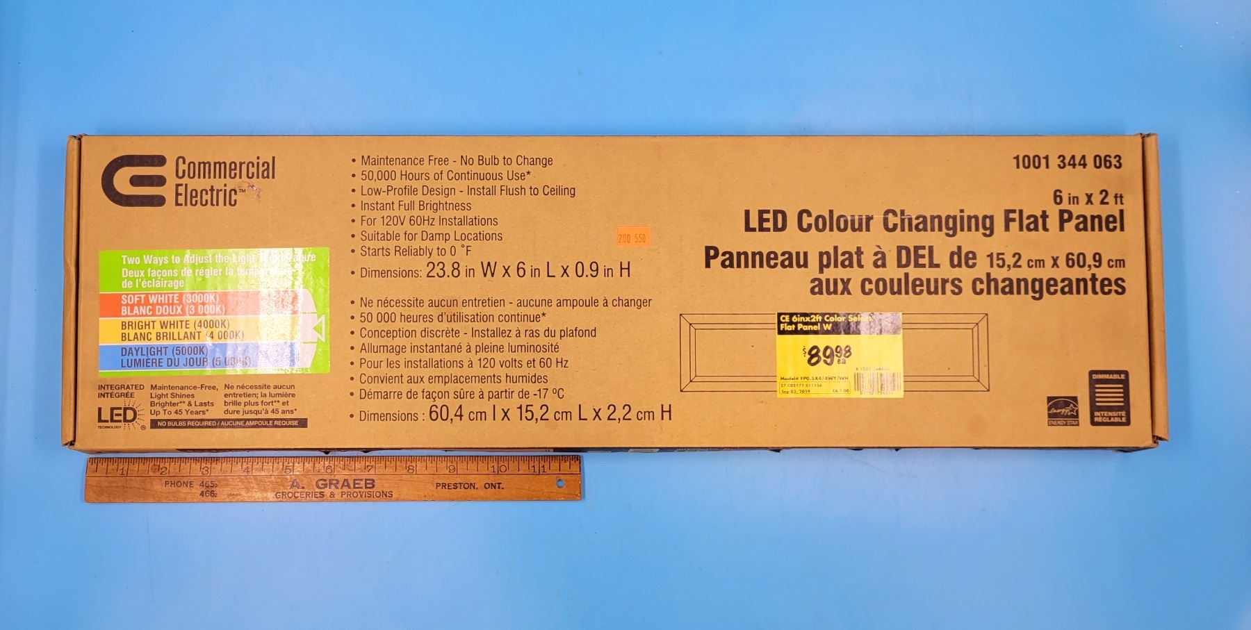 Commercial Electric LED Color Changing Flat Panel