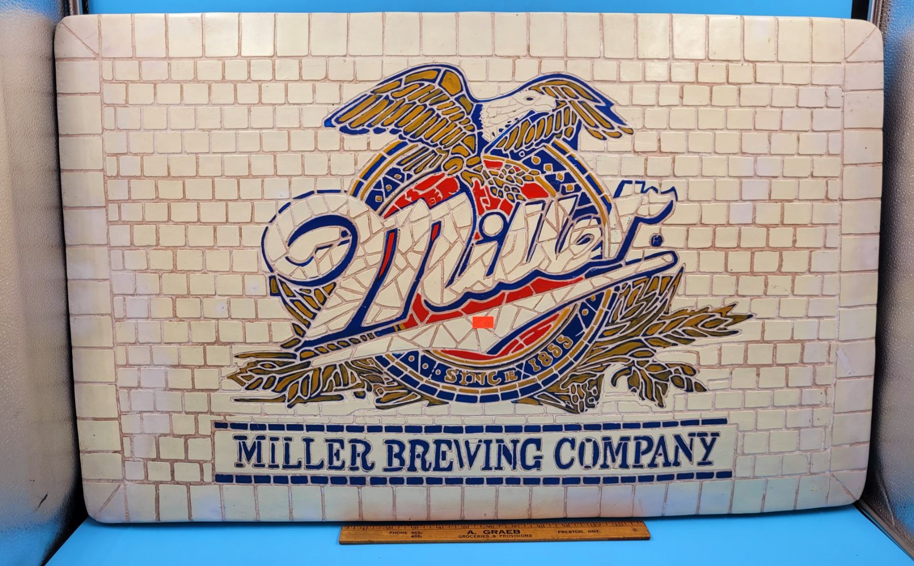 Miller Brewing Company Brick Style Sign
