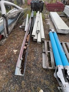 Commercial eve trough and down spout