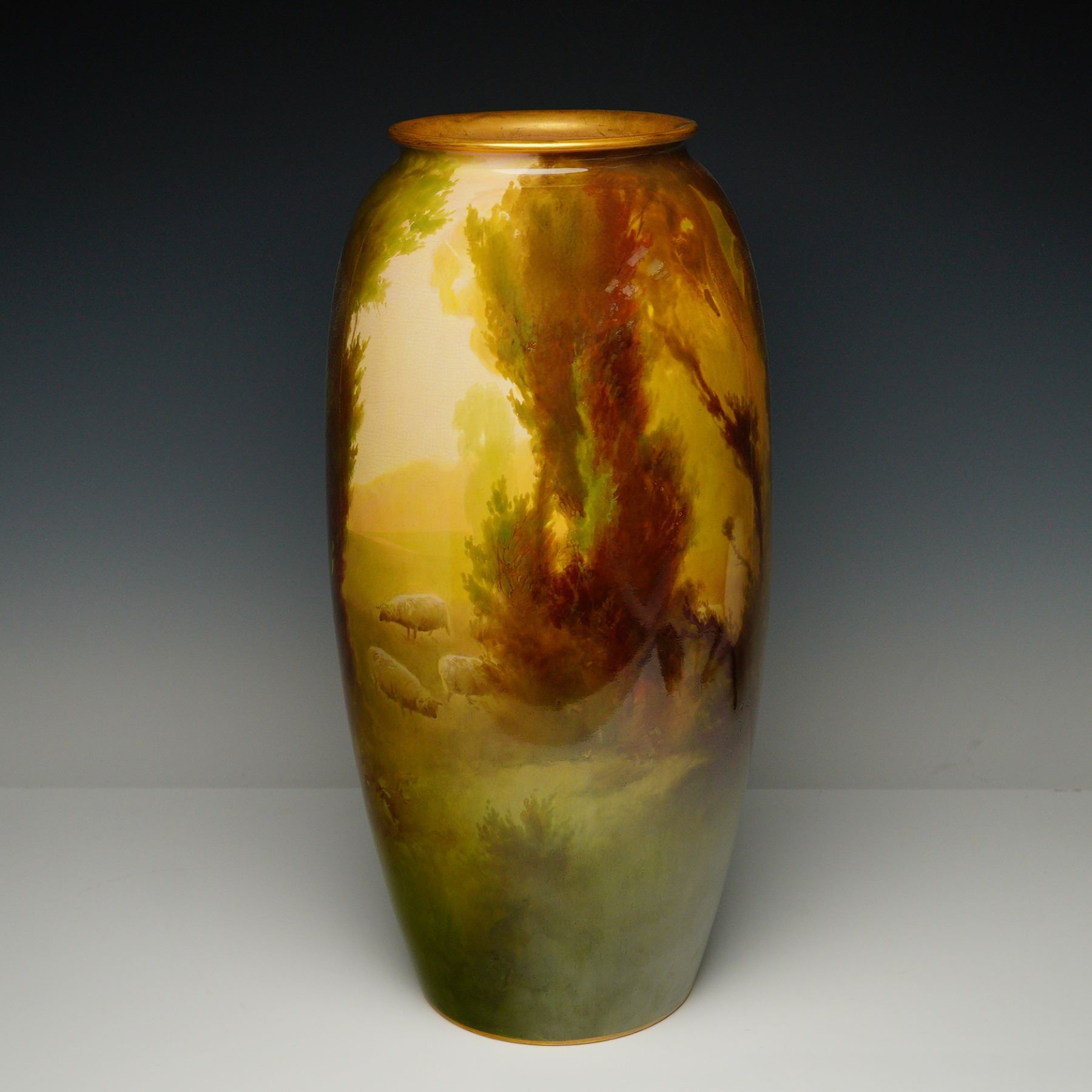 Doulton Burslem Fred Hancock Vase, The Golden Hour