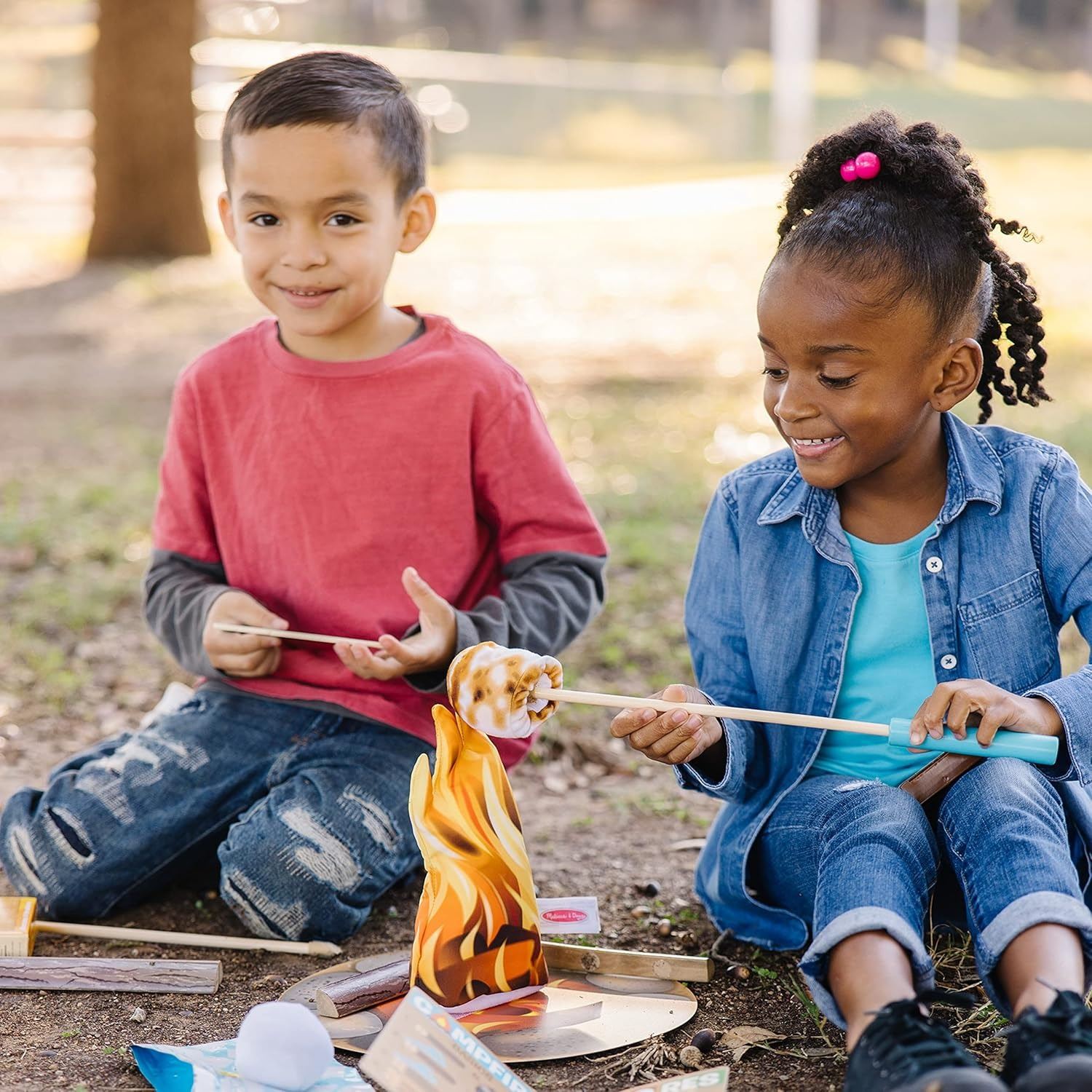 Melissa Doug Lets Explore Campfire SMores Play Set Kids Ages 3