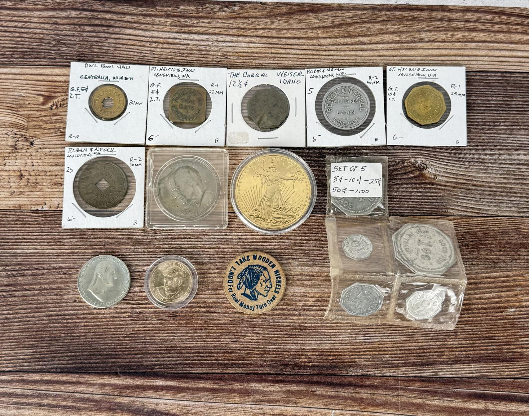 Collection of Washington Tokens